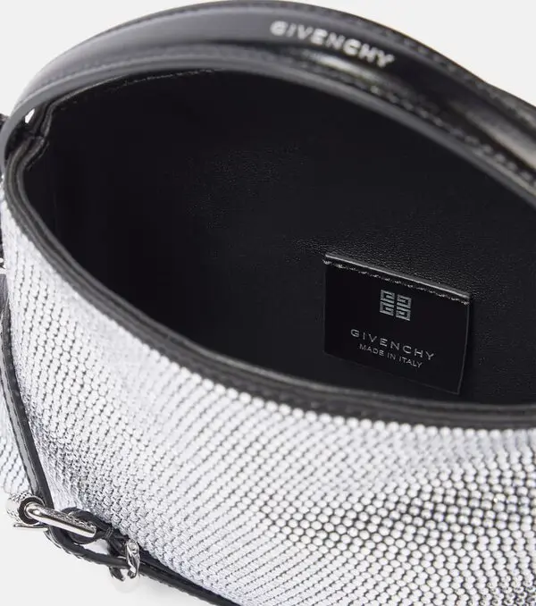 Givenchy Voyou Nano Embellished Shoulder Bag - Silver