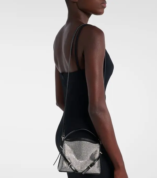 Givenchy Voyou Nano Embellished Shoulder Bag - Silver