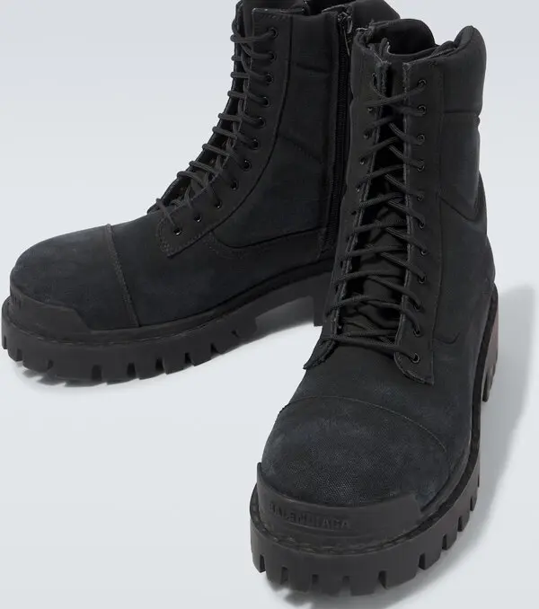 Balenciaga Combat Strike Lace-up Boots