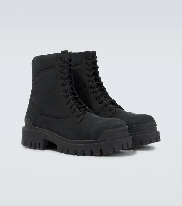Balenciaga Combat Strike Lace-up Boots