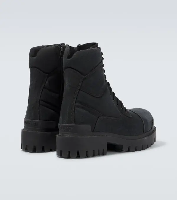 Balenciaga Combat Strike Lace-up Boots
