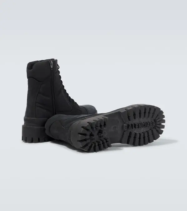 Balenciaga Combat Strike Lace-up Boots
