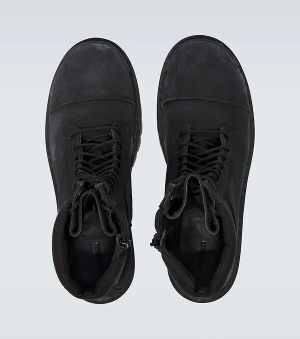 Balenciaga Combat Strike Lace-up Boots - Black