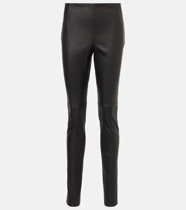 THE ROW Lakun Leather Skinny Pants