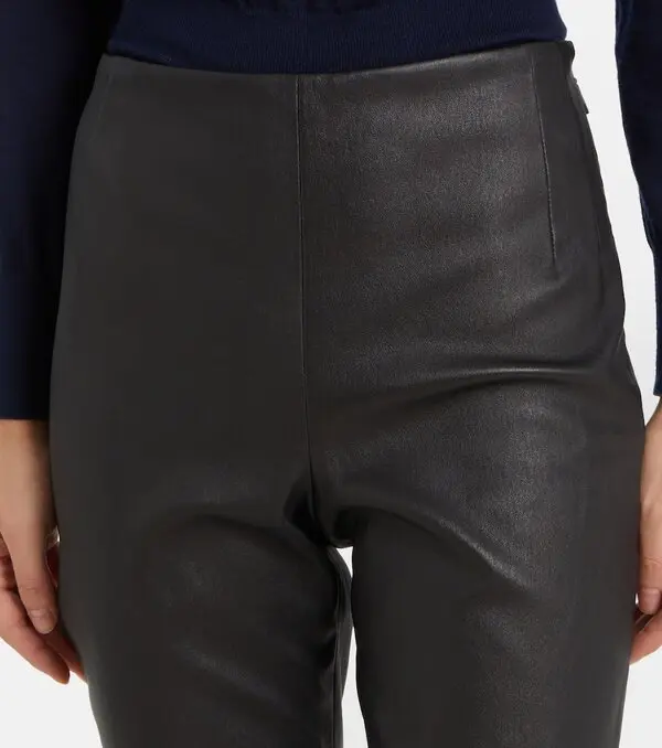 THE ROW Lakun Leather Skinny Pants