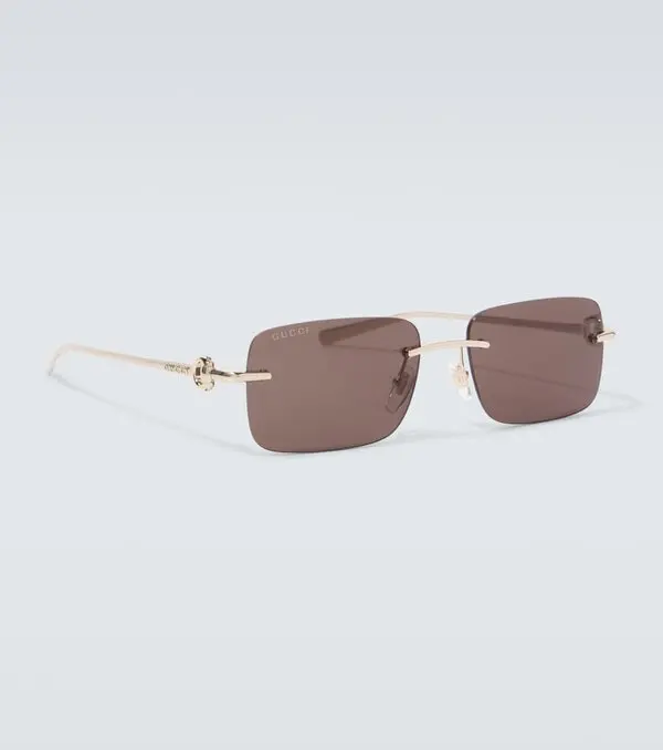 Gucci Horsebit Rectangle Sunglasses