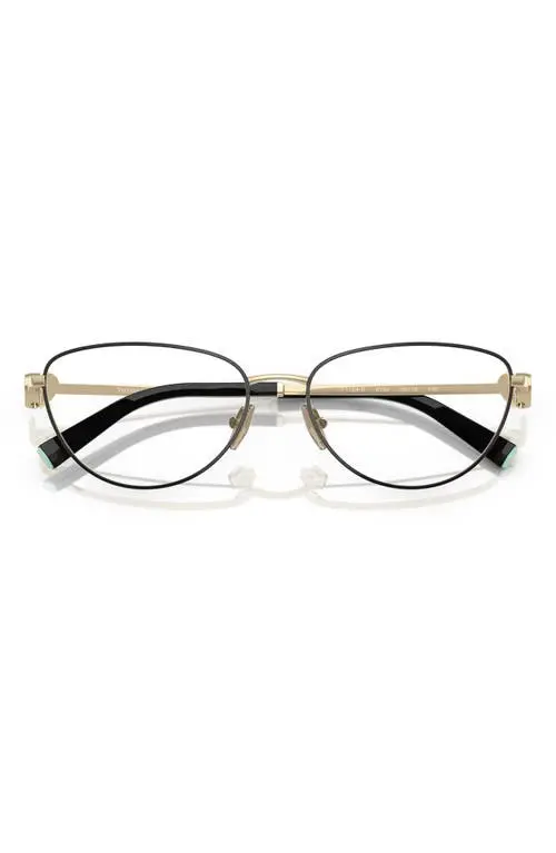 Tiffany & Co. 54mm Oval Eyeglasses - Black Gold