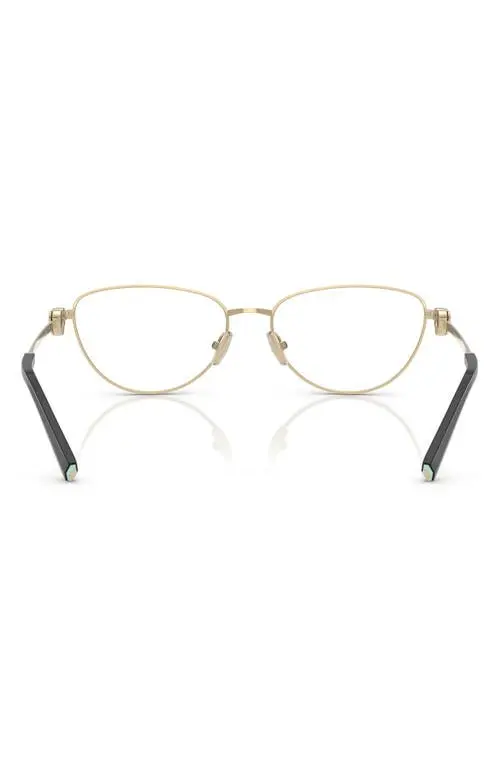 Tiffany & Co. 54mm Oval Eyeglasses - Black Gold