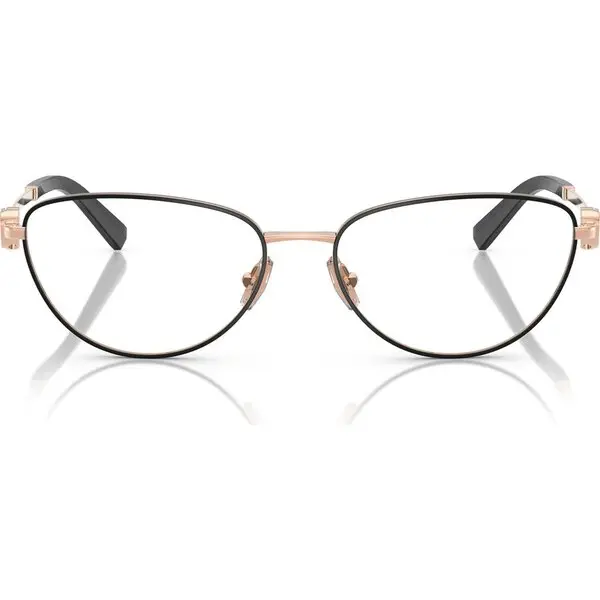 Tiffany & Co. 54mm Oval Eyeglasses - Rose Gold Blk