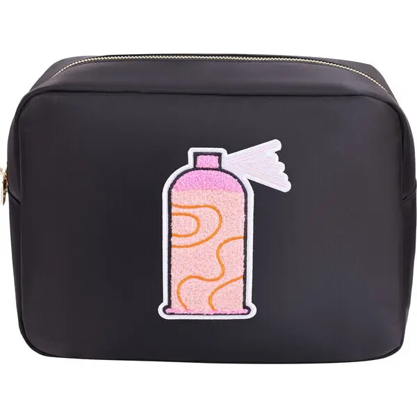 BLOC BAGS Extra Large Hairspray Cosmetics Bag - Black