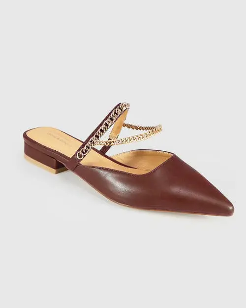 BELLE & BLOOM On The Go Leather Flat