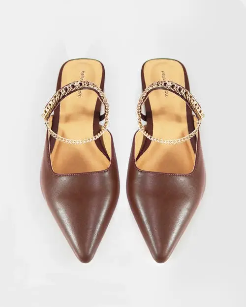 BELLE & BLOOM On The Go Leather Flat
