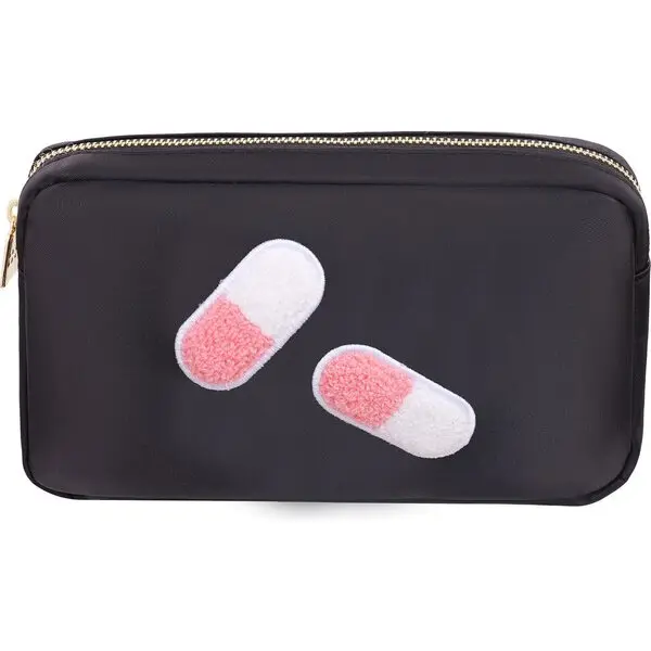 BLOC BAGS Medium Pill Cosmetics Bag - Black