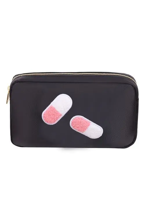 BLOC BAGS Medium Pill Cosmetics Bag - Black
