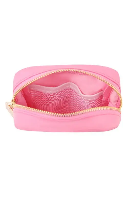 BLOC BAGS Pill Appliqué Cosmetics Bag - Bubblegum Pink
