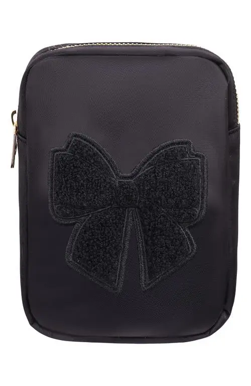 BLOC BAGS Mini Bow Cosmetics Bag - Black/black