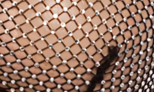 ROMA CONFIDENTIAL Think Pink Crystal Fishnet Bralette