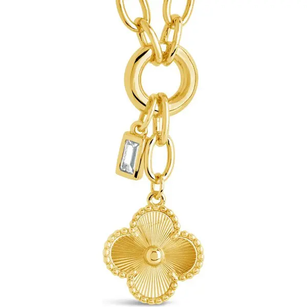 Sterling Forever Tilda Clover Charm Necklace