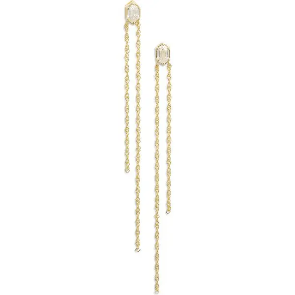 Argento Vivo Singapore Chain Fringe Drop Earrings - Gold