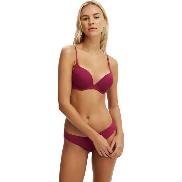Cotton:on Ultimate Comfort Push Up2 T-shirt Bra - Crushed Berry