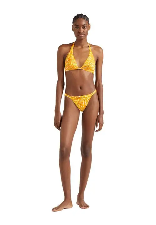 Vilebrequin Palm Leaves Tanga Bikini Bottom - Mangue