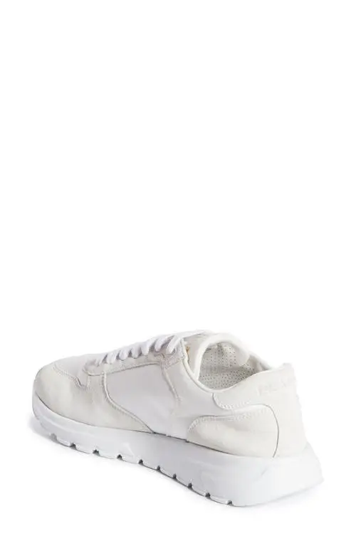 Prada Prax Nylon & Suede Sneakers