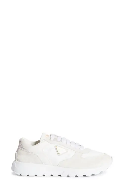Prada Prax Nylon & Suede Sneakers
