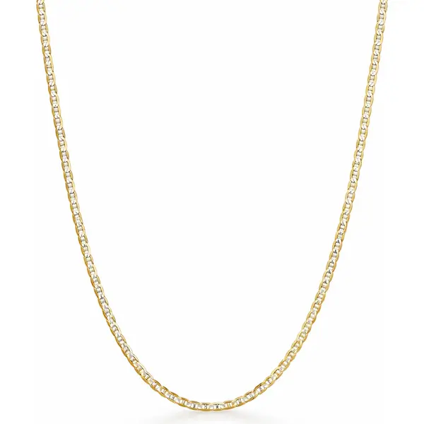 DONATELLO GIAN Name Two-tone Mariner Link Chain Necklace - Gold