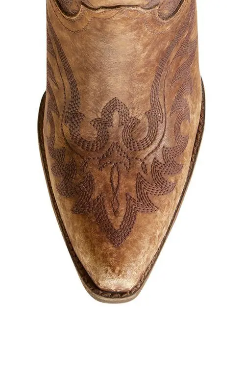 Ariat Chandler Western Bootie - Naturally Distressed Brown