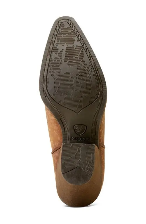 Ariat Chandler Western Bootie - Naturally Distressed Brown