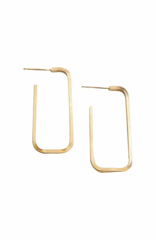 ABLE Bali Hoop Earrings - Goldilled