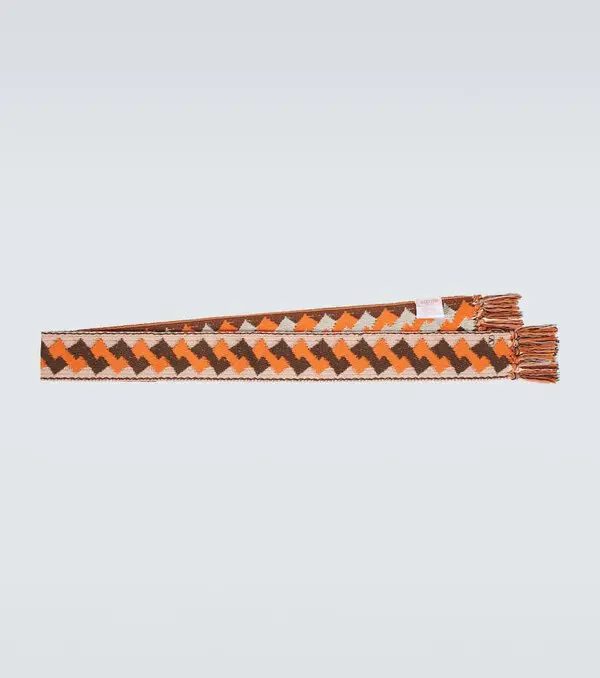 Valentino Garavani Fringed Jacquard Scarf - Multicoloured