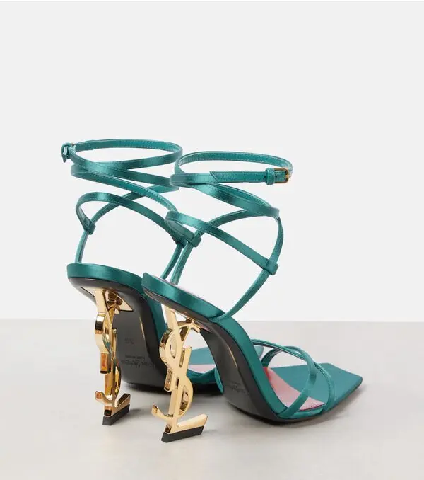 Saint Laurent Opyum 110 Satin Sandals