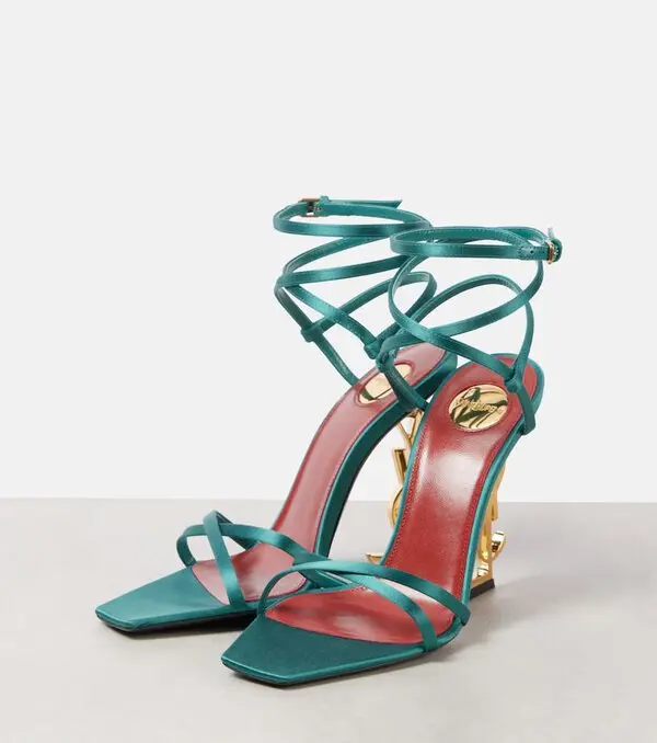 Saint Laurent Opyum 110 Satin Sandals