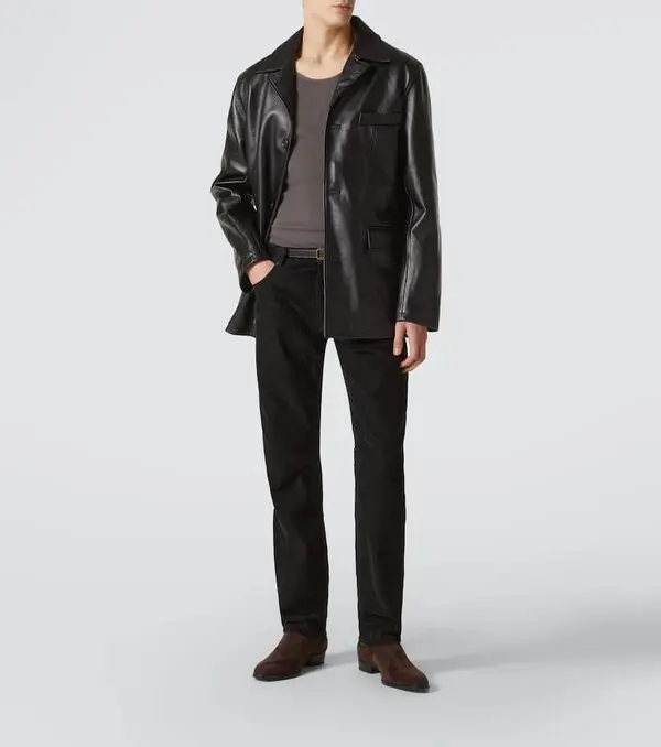 Saint Laurent Wyatt Chelsea Boots - Brown