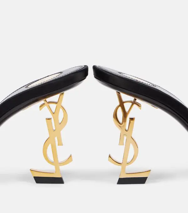 Saint Laurent Opyum 85 Satin Crepe Mules