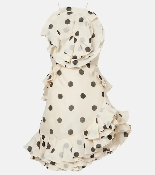 Zimmermann Crush Polka-dot Mini Dress