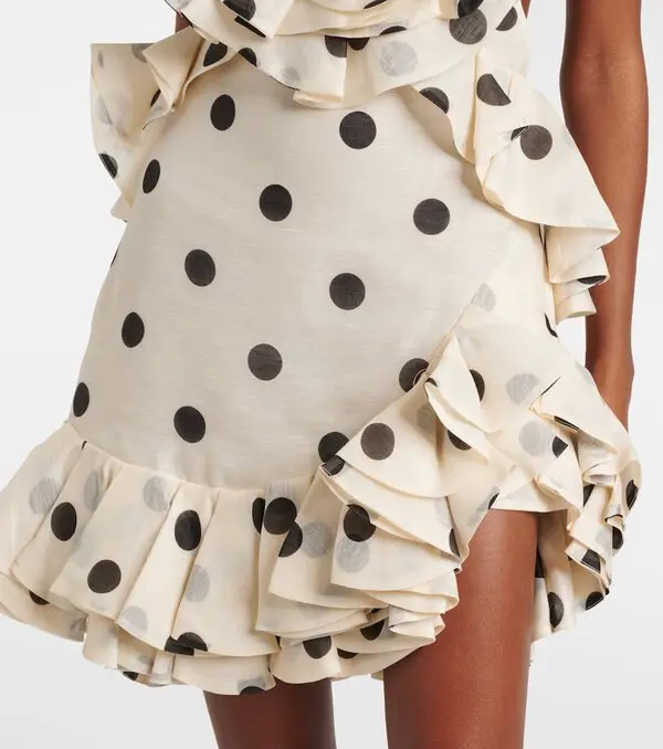 Zimmermann Crush Polka-dot Mini Dress