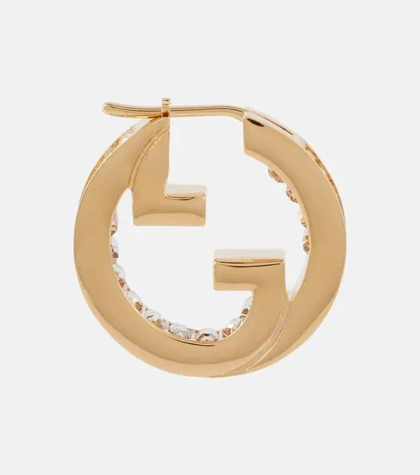 Gucci Blondie Embellished Hoop Earrings