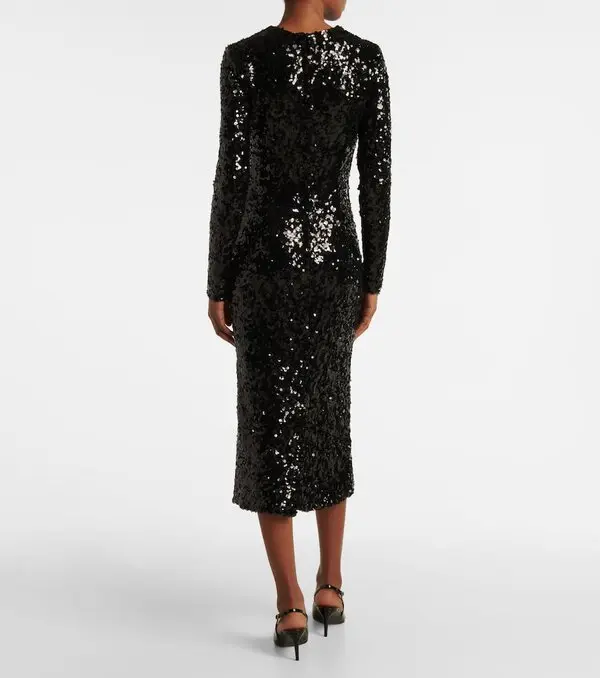 Dolce & Gabbana Sequined Midi Dress