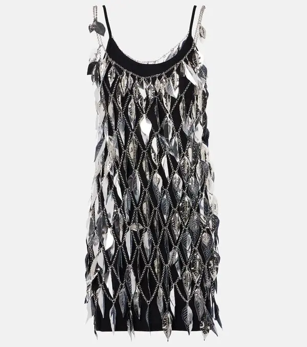 Rabanne Chain-detail Embellished Minidress