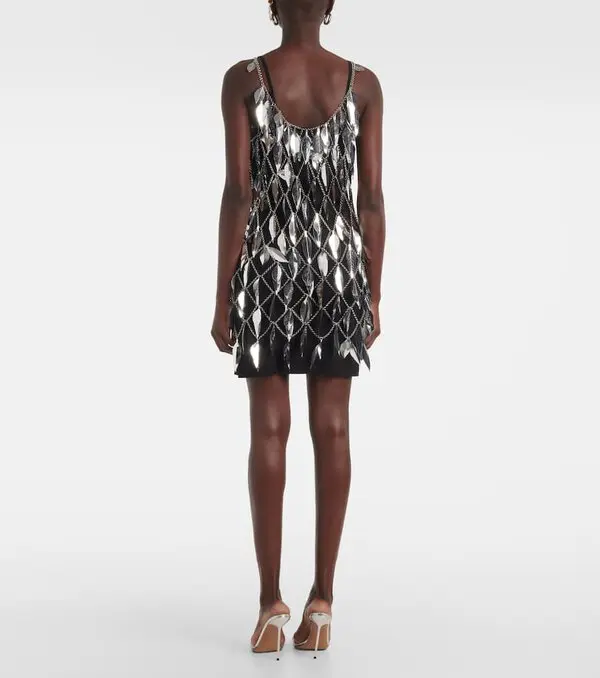 Rabanne Chain-detail Embellished Minidress