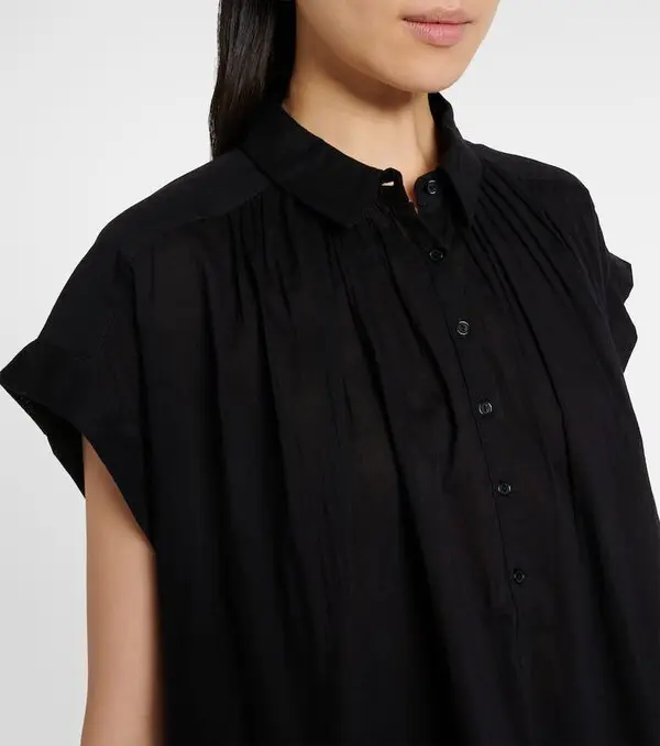 NILI LOTAN Normandy Shirred Blouse