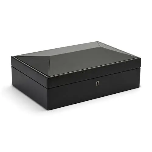 Wolf British Racing 10 Piece Watch Box - Black