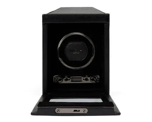 Wolf British Racing Single Watch Winder - Black