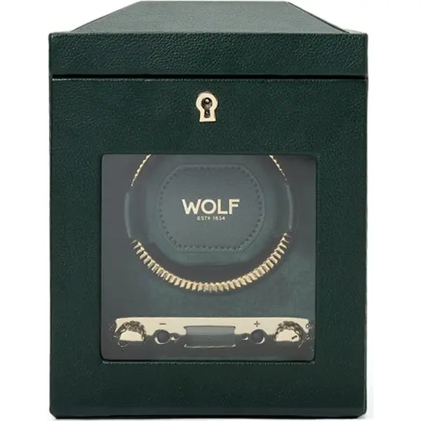 Wolf British Racing Single Watch Winder - Green