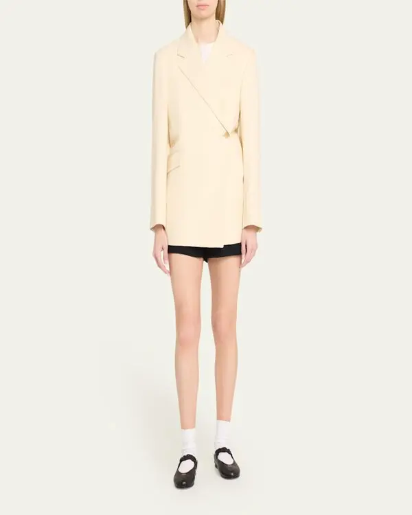 Miu Miu Leather Ballerina Flats - Nero