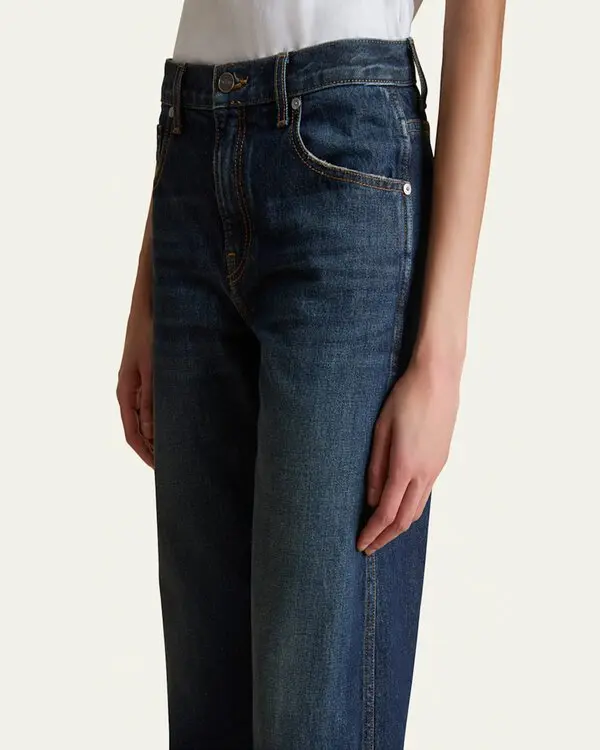 Khaite Kerrie Crop Wide Leg Jeans