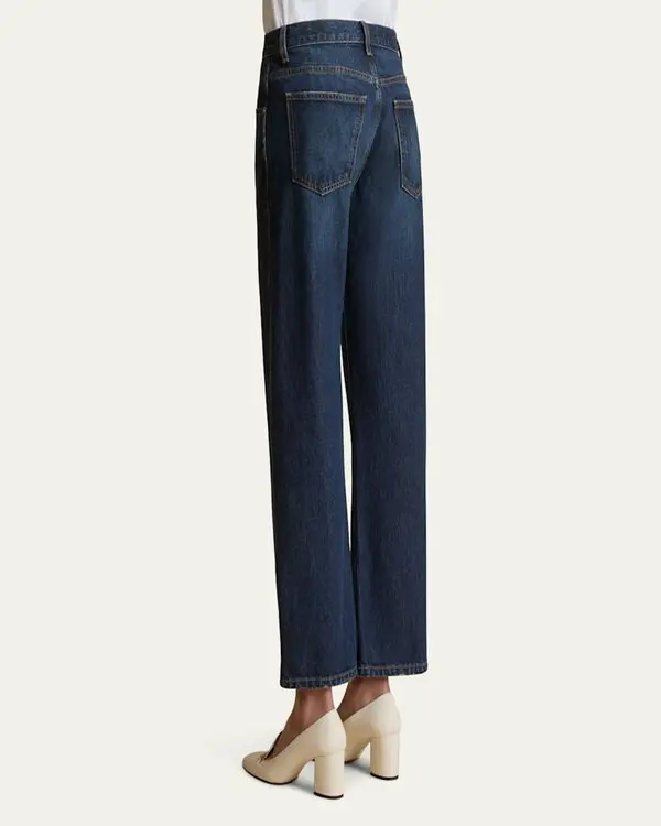Khaite Kerrie Crop Wide Leg Jeans