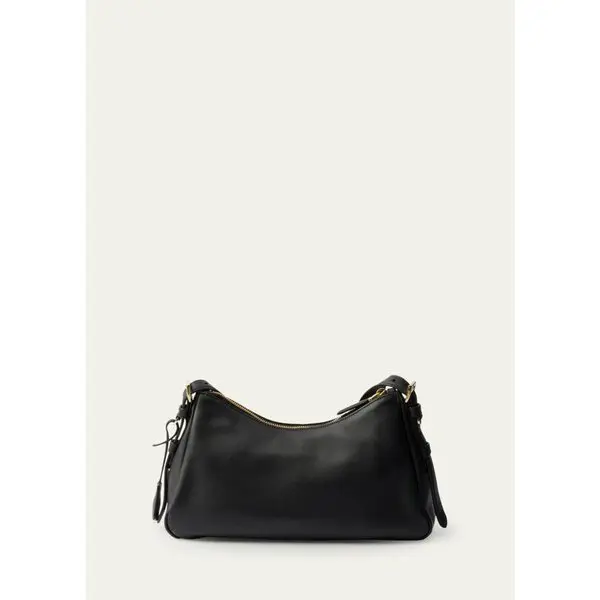 Prada Aimee Leather Shoulder Bag - Bianco
